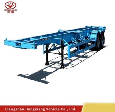 China Multi-link Type Semi Trailer Container Chassis Trailer with Dual Line Braking System for sale