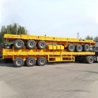China Self-dumping 3 Axis Light Duty Cargo Transport Semi-Trailer with Side Wall Fence for sale