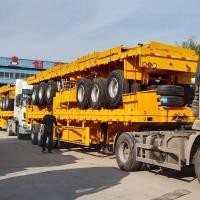 China Self-dumping 3 Axis Light Duty Cargo Transport Semi-Trailer with Side Wall Fence for sale
