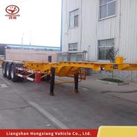 China Tandem Skeleton Semi-Trailer 3-Axle Semi Trailer Tread 1820mm Tire Number 8/12/16 for sale