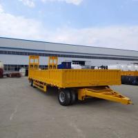 China 5.5 tons Light Duty 3-Axis Sidewall Multi-Function Tractor Hydraulic Ladder Semi-Trailer for sale