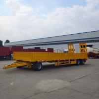China 5.5 tons Light Duty 3-Axis Sidewall Multi-Function Tractor Hydraulic Ladder Semi-Trailer for sale