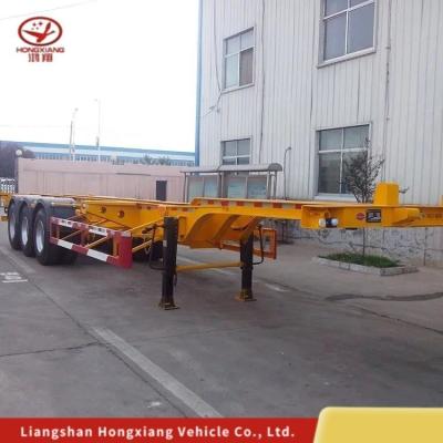 China 5.5 Tons Capacity Skeleton Container Transport Semi-Trailer with and 2/3/4 Axles for sale