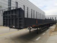 China 5.5 tons 3-Axle 40-Foot Sidewall Multi-Purpose Semi-Trailer Fence-Type Cargo Bulk Trailer for sale