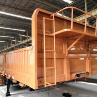 China 2/3/4 Axle Chinese Steel Sidewall Flat Semi-Trailer for Heavy-Duty Transportation for sale