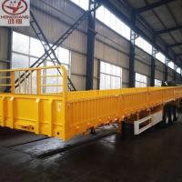 China High Wall Fence Truck Semi Livestock Trailer with 3 Axles 50 Tons Bulk Cargo Cattle Transport for sale