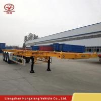 China 20FT 45FT Skeletal Semi 40FT Skeleton Container Chassis Trailer with Multi-link Type for sale