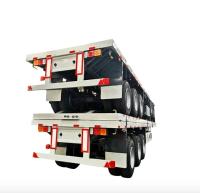 China 1 Year After-sales Service 3 Axles Skeleton Chassis Truck Container Flatbed Trailer for sale