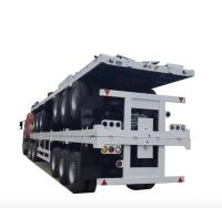 China 1 Year After-sales Service 3 Axles Skeleton Chassis Truck Container Flatbed Trailer for sale