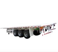 China 1 Year After-sales Service 3 Axles Skeleton Chassis Truck Container Flatbed Trailer for sale