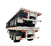 China 1 Year After-sales Service 3 Axles Skeleton Chassis Truck Container Flatbed Trailer for sale