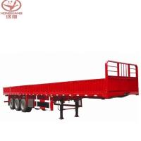 China Grade Light Duty 3 Axles 13m 40ton Removable Side Wall Fence Cargo Semi Truck Trailer for sale