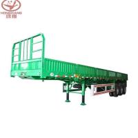China Grade Light Duty 3 Axles 13m 40ton Removable Side Wall Fence Cargo Semi Truck Trailer for sale