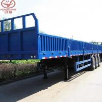China Steel Side Wall Trailers Open Fence Truck Cargo Carrier Utility Semi Trailer 2/3 Axles for sale