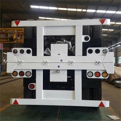 China 16 Tire Number Steel Tipper Truck Semi Trailer with Low Bed and Gooseneck for sale