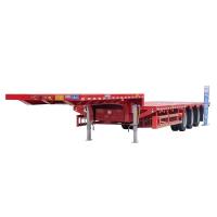 China 16 Tire Number Steel Tipper Truck Semi Trailer with Low Bed and Gooseneck for sale