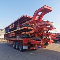 China 16 Tire Number Steel Tipper Truck Semi Trailer with Low Bed and Gooseneck for sale