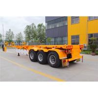 China Container Lock 20FT 40FT Container Frame Skeleton Semi Trailer with 5.5 tons Capacity for sale