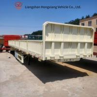 China 3axles 4axles 40-80tons Side Wall Semi Trailer with 12 Twist Lock Drop Side Trailer for sale