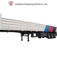 China 3axles 4axles 40-80tons Side Wall Semi Trailer with 12 Twist Lock Drop Side Trailer for sale
