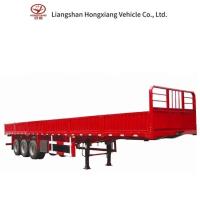 China 3axles 4axles 40-80tons Side Wall Semi Trailer with 12 Twist Lock Drop Side Trailer for sale