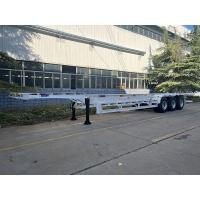 China Dual Line Braking System 3 Axle 40FT 45 FT Skeletal Container Chassis Semi Trailer for sale