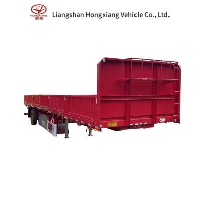 China Steel 40FT Side Wall Semi Trailer for Heavy Load and Large Scale Wood Logging Transport for sale