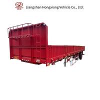 China Steel 40FT Side Wall Semi Trailer for Heavy Load and Large Scale Wood Logging Transport for sale