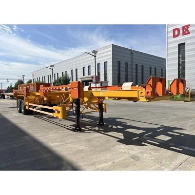 China 20FT Skeleton Container Semi Trailer and Customizable Colour for International Market for sale