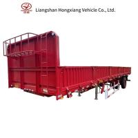 China 1820mm Tread Cargo Transport Trailer with ABS Anti-lock Braking System and Fenced Door for sale