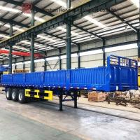 China 1820mm Tread Cargo Transport Trailer with ABS Anti-lock Braking System and Fenced Door for sale