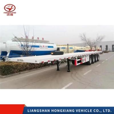 China Multi-link Type Medium Duty Flatbed Semi Trailer for Tractor Head Multi-functional for sale