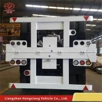 China Tractor Truck Transport Steel Skeleton Semi Trailer with Dual Line Braking System for sale