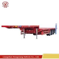 China Tractor Truck Transport Steel Skeleton Semi Trailer with Dual Line Braking System for sale
