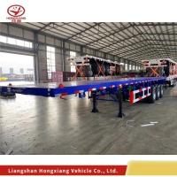 China 3axles Skeleton 20FT Semi-Trailer 20 Tons 30 Tons Lowbed Semi Trailer with 1820mm Tread for sale