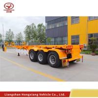 China Customization 40FT Heavy Skeletal Trailer Chassis Flat Bed Container Skeleton Semi Trailer for sale