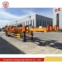 China Customization 40FT Heavy Skeletal Trailer Chassis Flat Bed Container Skeleton Semi Trailer for sale
