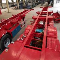 China Flatbed Truck Trailer 2020 Cimc Sale 40FT Semi-Trailer with Fuwa Axle Cimc Steel for sale