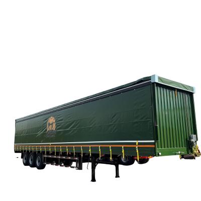China ABS Anti-lock Braking System 3 4-Axle Trailer Closed Cargo Transport with PVC Tarpaulin for sale