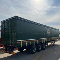 China ABS Anti-lock Braking System 3 4-Axle Trailer Closed Cargo Transport with PVC Tarpaulin for sale