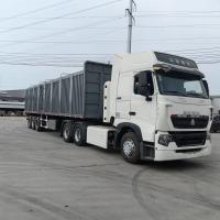 China 3/4 Axle Number Box Truck Half-Box Trailer with Cross Arm Type Suspension System for sale