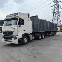 China 3/4 Axle Number Box Truck Half-Box Trailer with Cross Arm Type Suspension System for sale