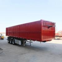China 3-Axis 60-100 Tons Closed Semi-Trailer for ABS Anti-lock Braking System and Tread 1820mm for sale