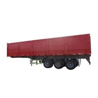 China 3-Axis 60-100 Tons Closed Semi-Trailer for ABS Anti-lock Braking System and Tread 1820mm for sale