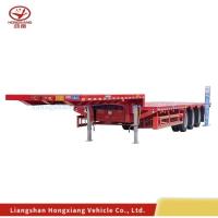 China Tread 1820mm 20/40/45 Feet Skeleton Container Chassis Truck Flatbed Trailer Semi Trailer for sale