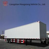 China Suspension Air Suspension 3 Axles Flying Wing Van Box Semi Trailer with Side Open Door for sale