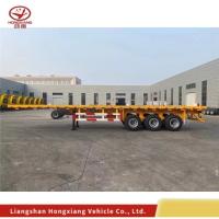 China 30 40 50 Ton Skeletal Container Trailer 8/12/16 Tires 1 Year After-sales Service Direct for sale