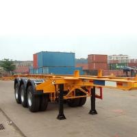 China 1 Year After-sales Service 40 Feet Container Chassis Truck Semi Trailer with Fuwa Axle for sale