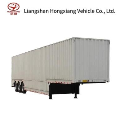 China 2023 Box Semi Trailer 13750*2550*3650 for Cargo Transportation Tread 1820mm for sale