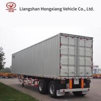 China 2023 Box Semi Trailer 13750*2550*3650 for Cargo Transportation Tread 1820mm for sale